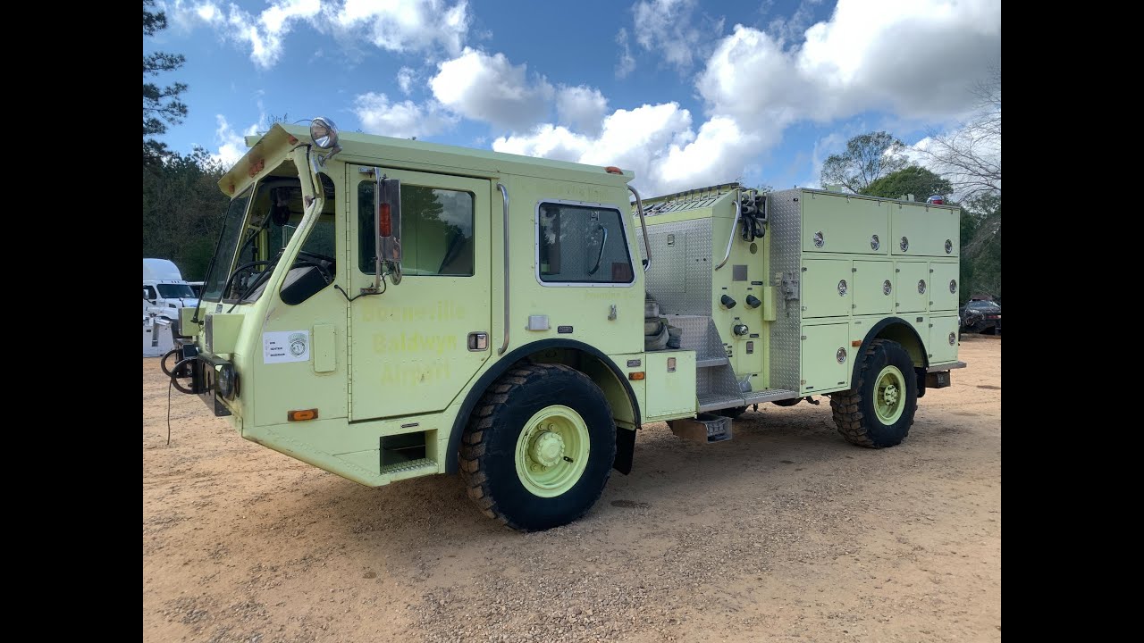 1989 Ameritrack 2500L Single Axle 4x4 Fire Apparatus Truck (16,403 ...