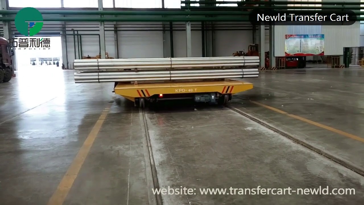 Material Transfer Cart For Steel Pipe Handling - Metal Bar Transfer ...