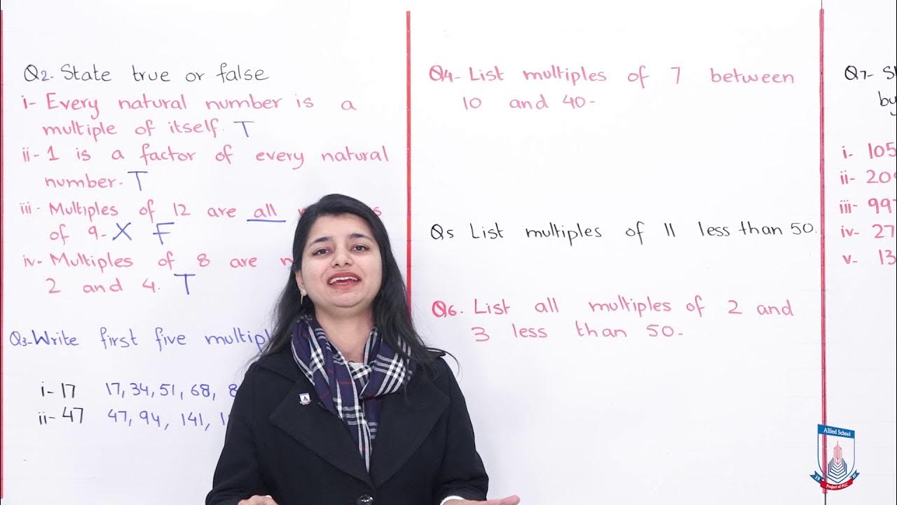 Class 6 - Mathematics - Chapter 03 - Lecture 3 - Exercise 3a - Allied ...