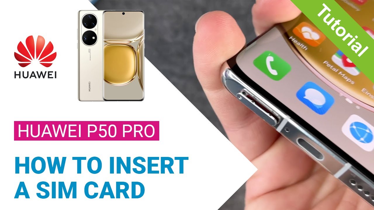 Huawei P50 Pro - How to insert a SIM card • 📲 • 📶 • • | Tutorial - YouTube