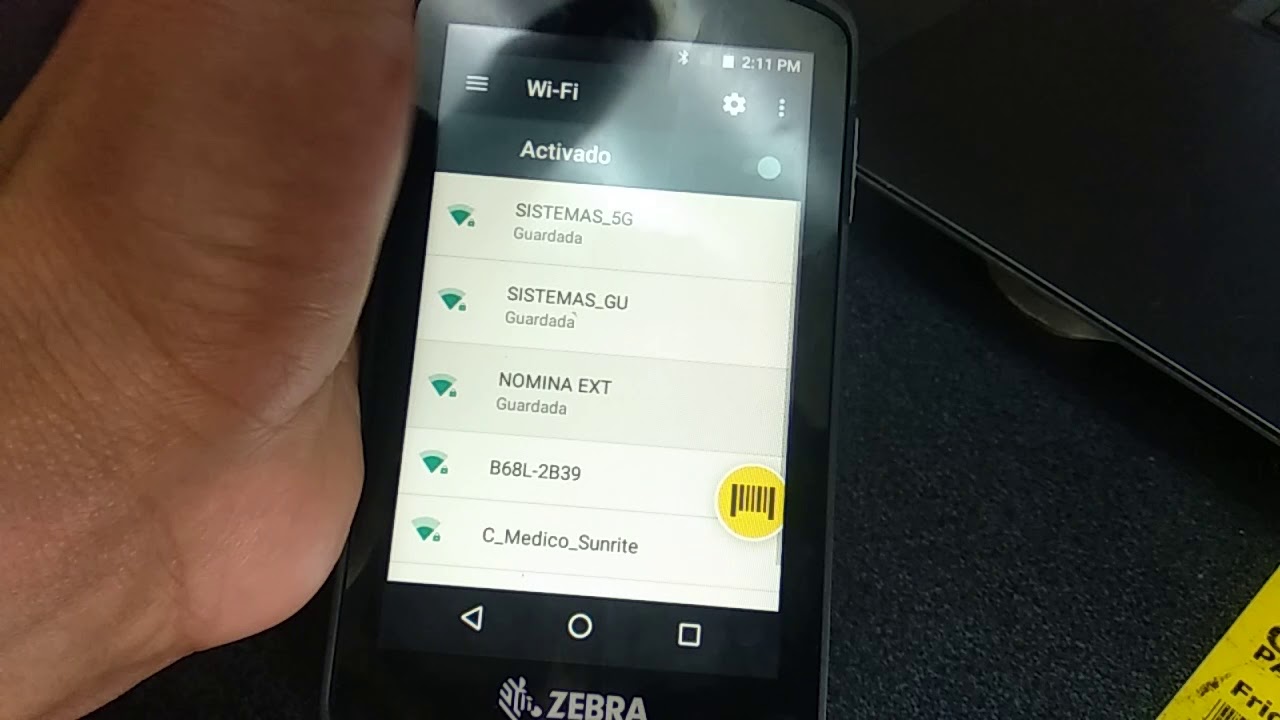 SOLUCIÓN Error WiFi inhabilitado Android Zebra Tc25 - YouTube