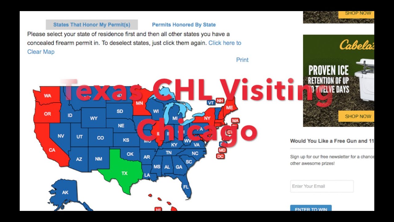 Having Texas CHL Visiting Chicago - YouTube