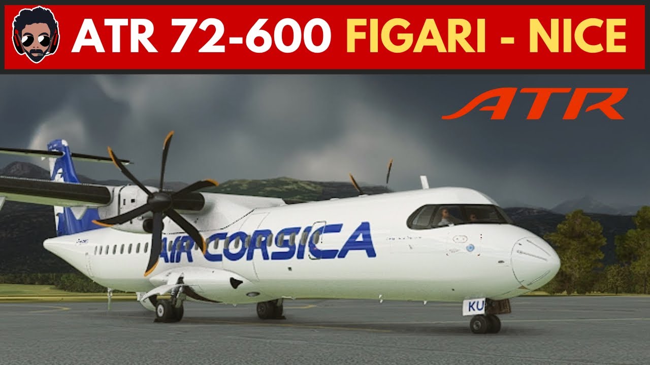Air Corsica | Figari LFKF - Nice LFMN | ATR 72-600 F-HXKU *Stormy ...