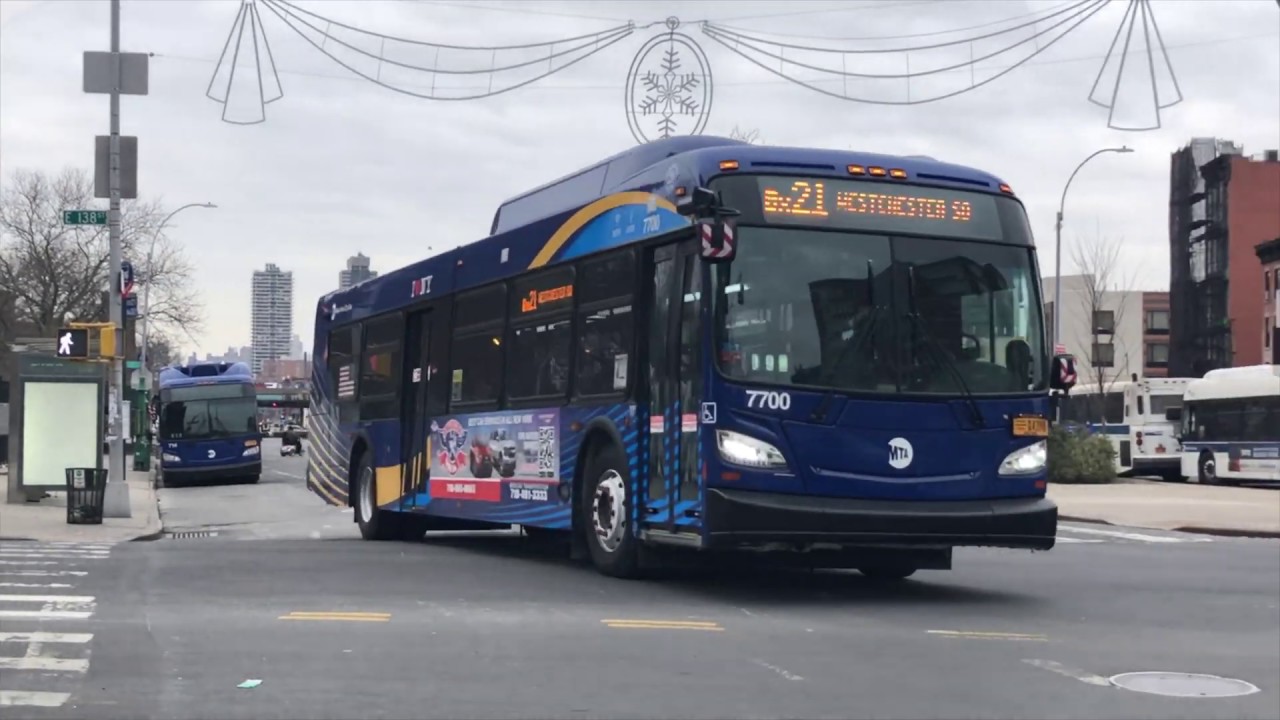 2019 New Flyer XD40s #7694 on the Bx32 and #7700 on the Bx21 at 3rd ...