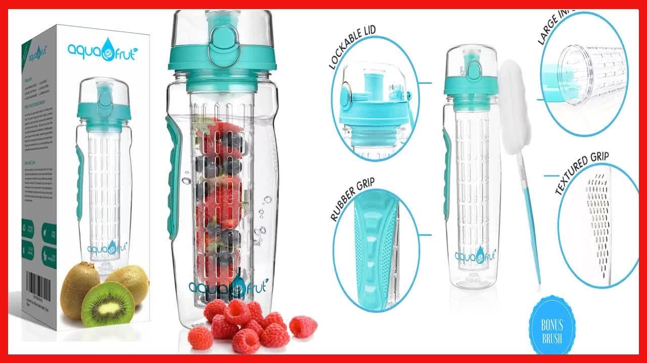 AquaFrut 32 OZ Fruit Infuser Water Bottle BPA-Free Fruit Infusion ...