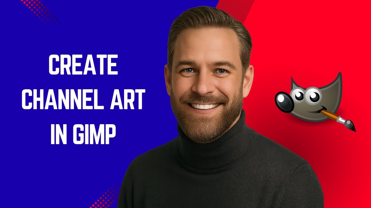 How to Create Channel Art for YouTube in GIMP - GIMP Tutorial for ...