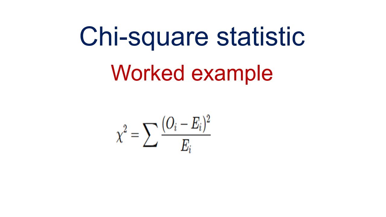 Hypothesis testing using chi-square || chi-square|| statistics - YouTube