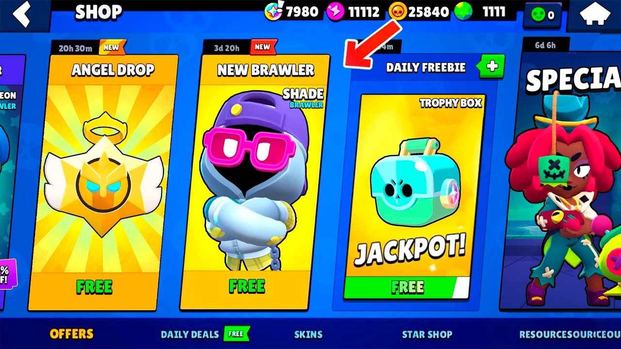 CURSED NEW BRAWLER SHADE | FREE GIFTS - Brawl Stars (concept) - YouTube