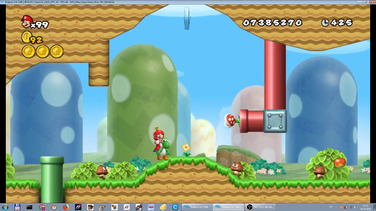 New Super Mario bros wii 1-3 red flag - YouTube