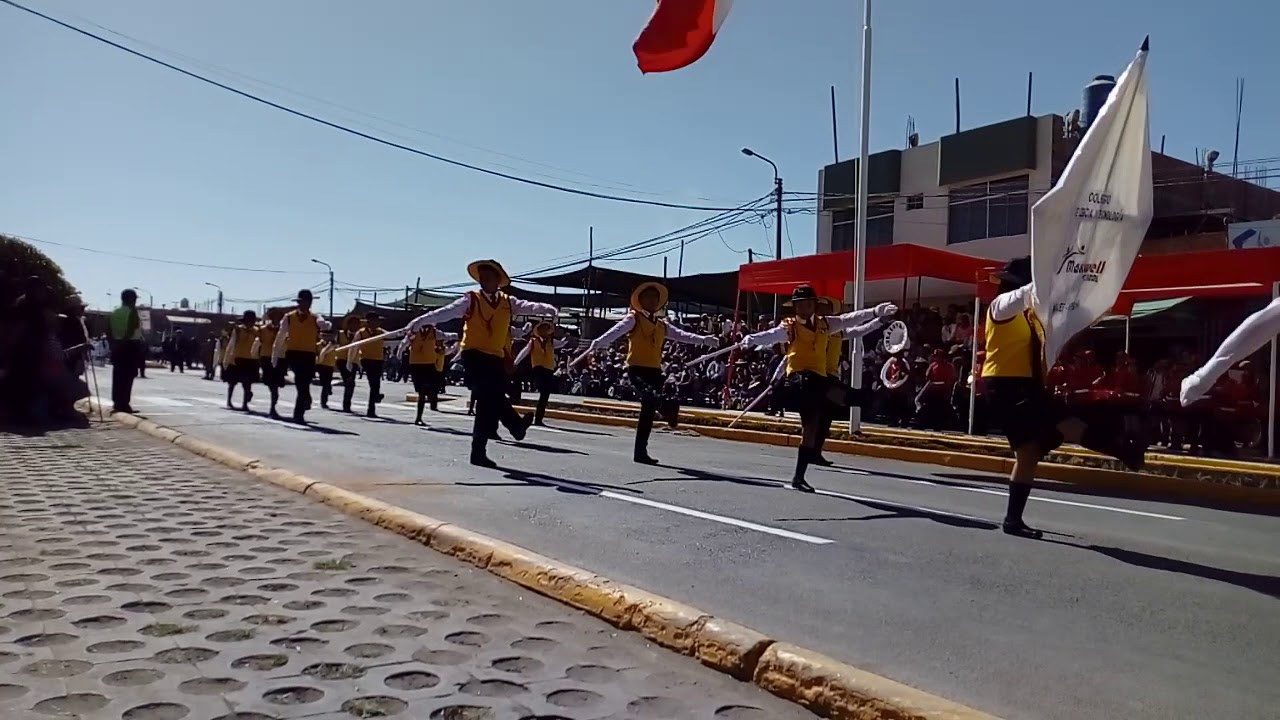 DESFILE POR LA BANDERA MAJES PEDREGAL CAYLLOMA AREQUIPA PERU 2019 - YouTube