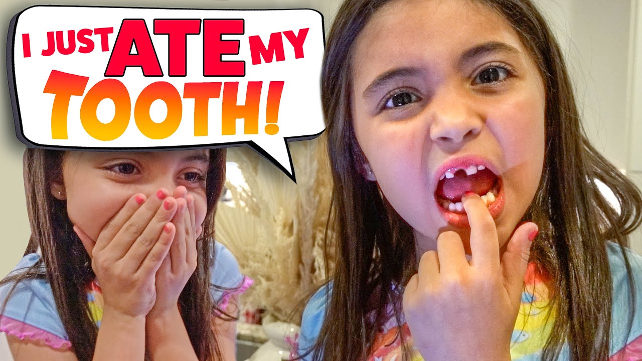AVA LOSES HER SECOND TOOTH AND ACCIDENTALLY EATS IT!! - YouTube