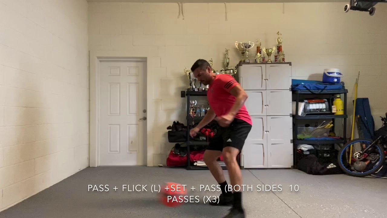 Soccer Wall Advanced Passing Drill - YouTube