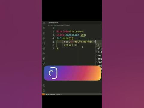 Write Your First Program Of C++ | Hello World In C++ | C++ By Tech Blooded | #Shorts - YouTube
