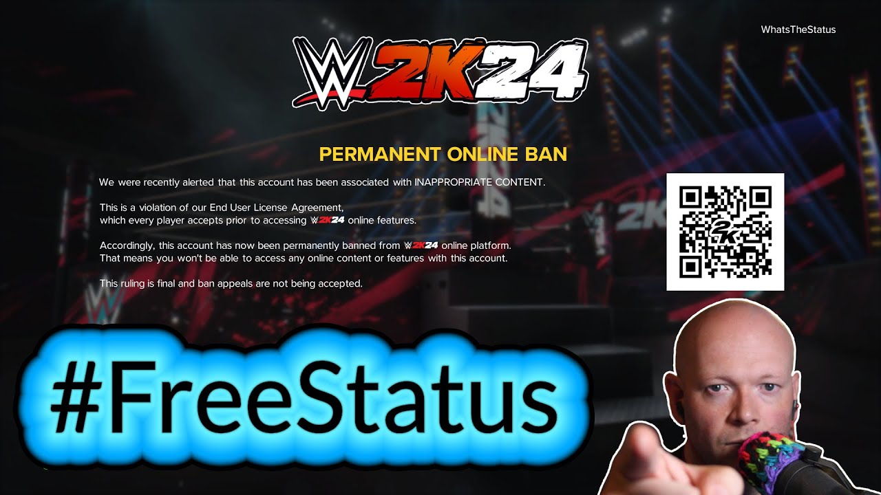 WWE 2K24 WhatsTheStatus Has Been Permanently Banned - YouTube