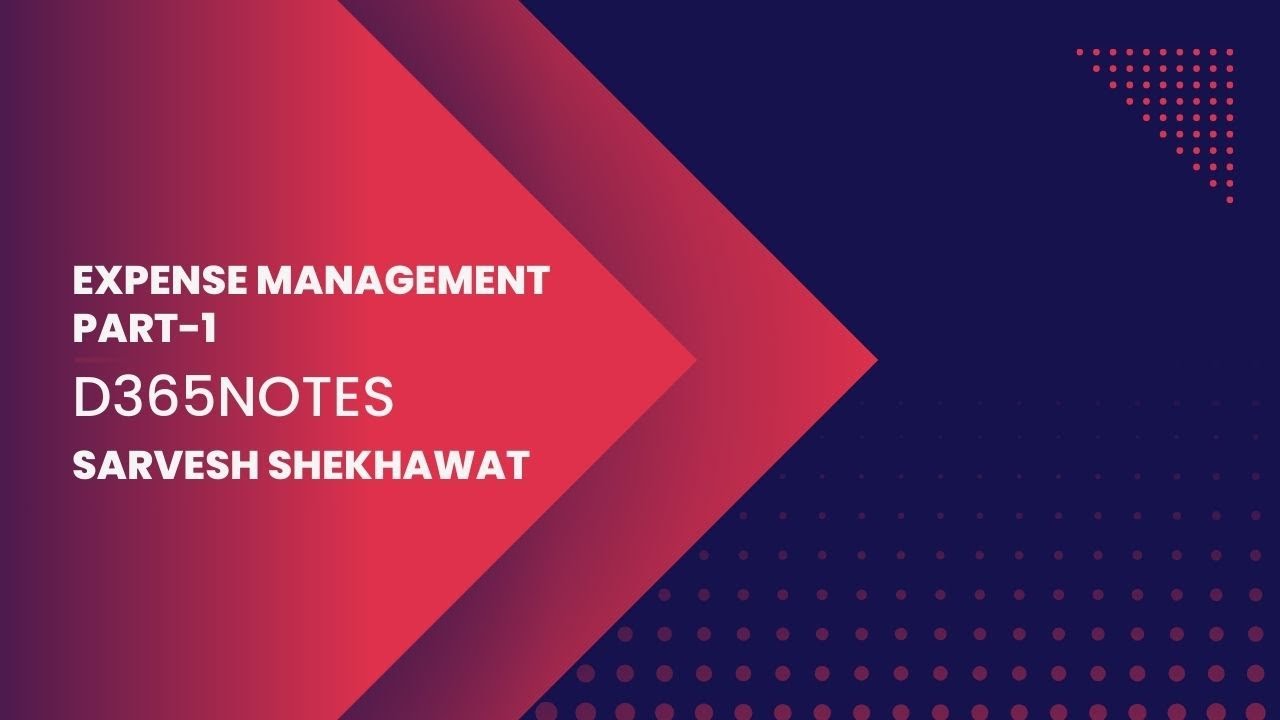 Expense Management Expense report setup in D365 Finance and operation ...