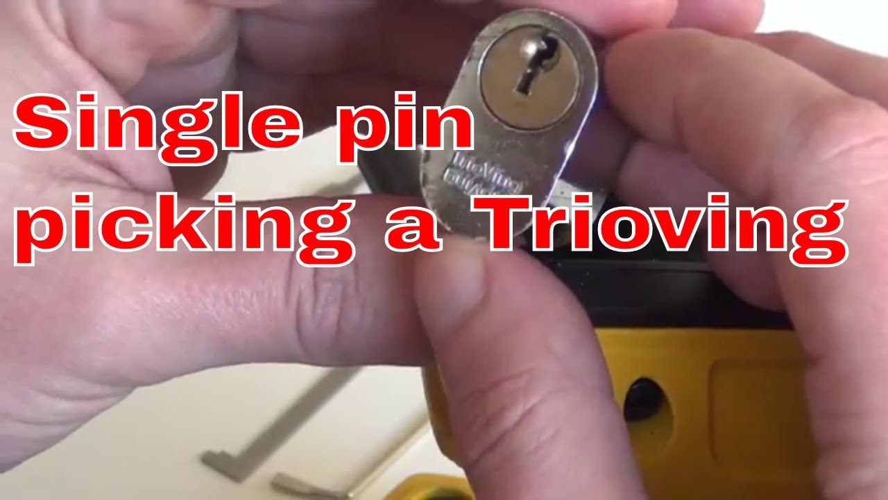 Single pin picking -TrioVing oval lock. - YouTube