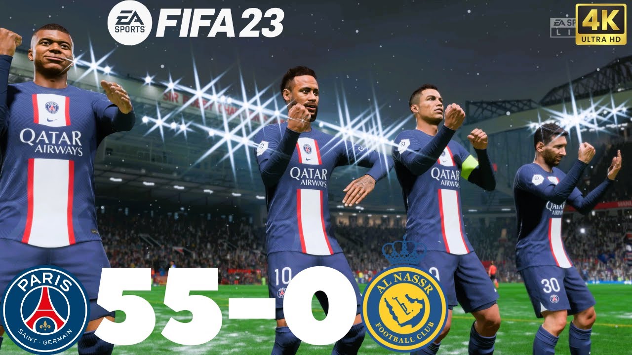 FIFA 23 PS5 - PSG 55-0 AL NASSR - CLASSIC Match | PS5™ Next Gen 4K ...