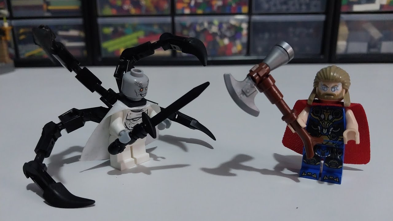 LEGO Thor Love & Thunder - Stormbreaker & Necrosword custome - YouTube