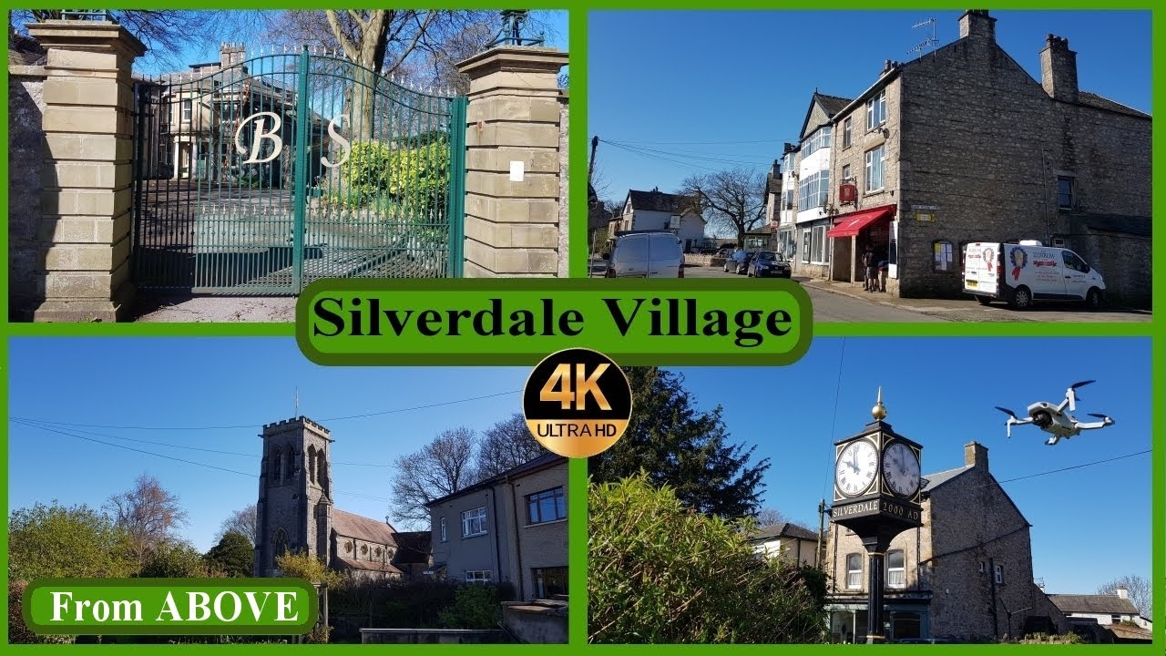 🌳 🕊️ Silverdale Village. April 2023..A Birds eye view in 4k UHD 🕊️ 🏠 ...