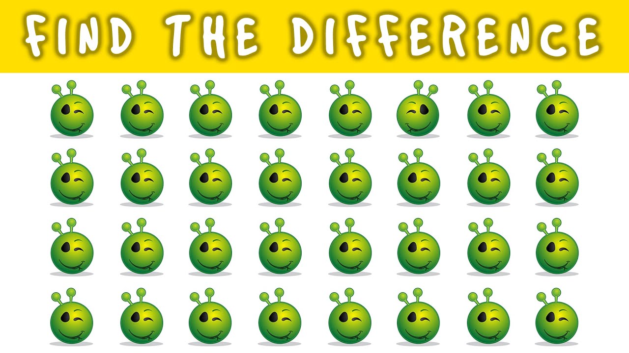 Find the Odd Emoji | Emoji Quiz | Spot the Difference | Find the ...