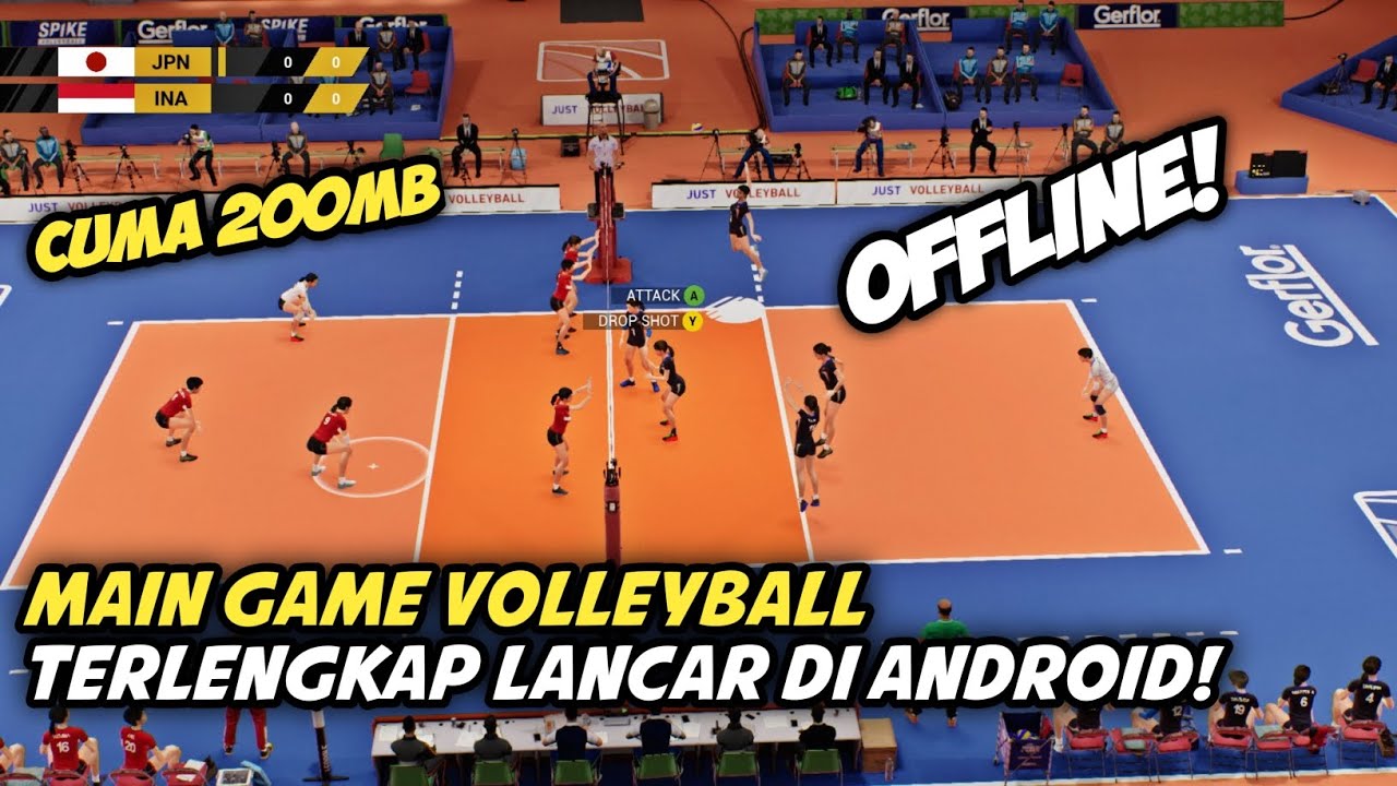 GAME VOLLEYBALL ANDROID TERBAIK RINGAN LANCAR NO LAG! - YouTube