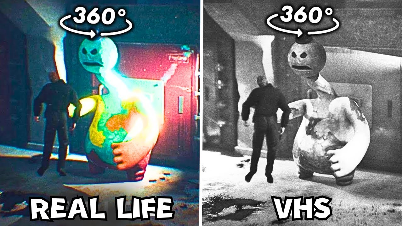 Poppy Playtime: Chapter 5 - Hour of Joy Doey - REAL LIFE vs VHS in 360 ...