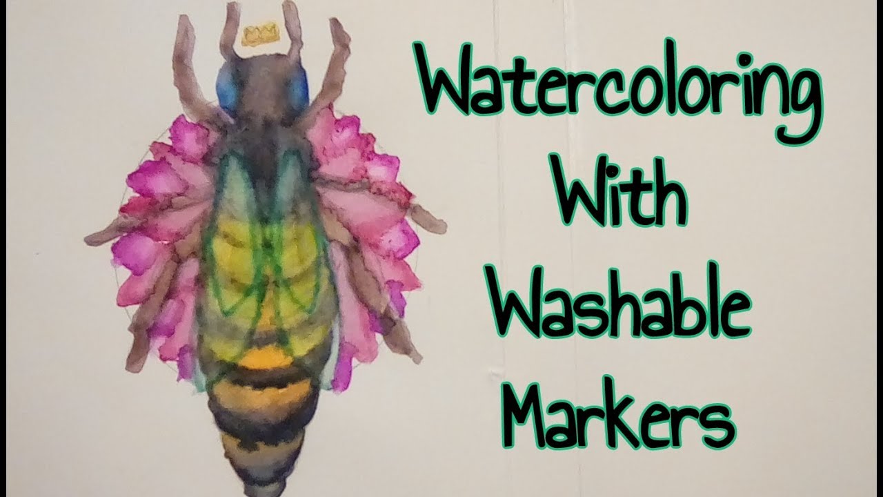 How to Watercolor With Washable Markers - YouTube