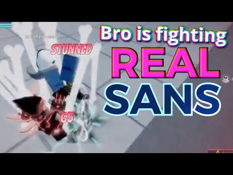 Bro is fighting the REAL Sans 💀 - YouTube