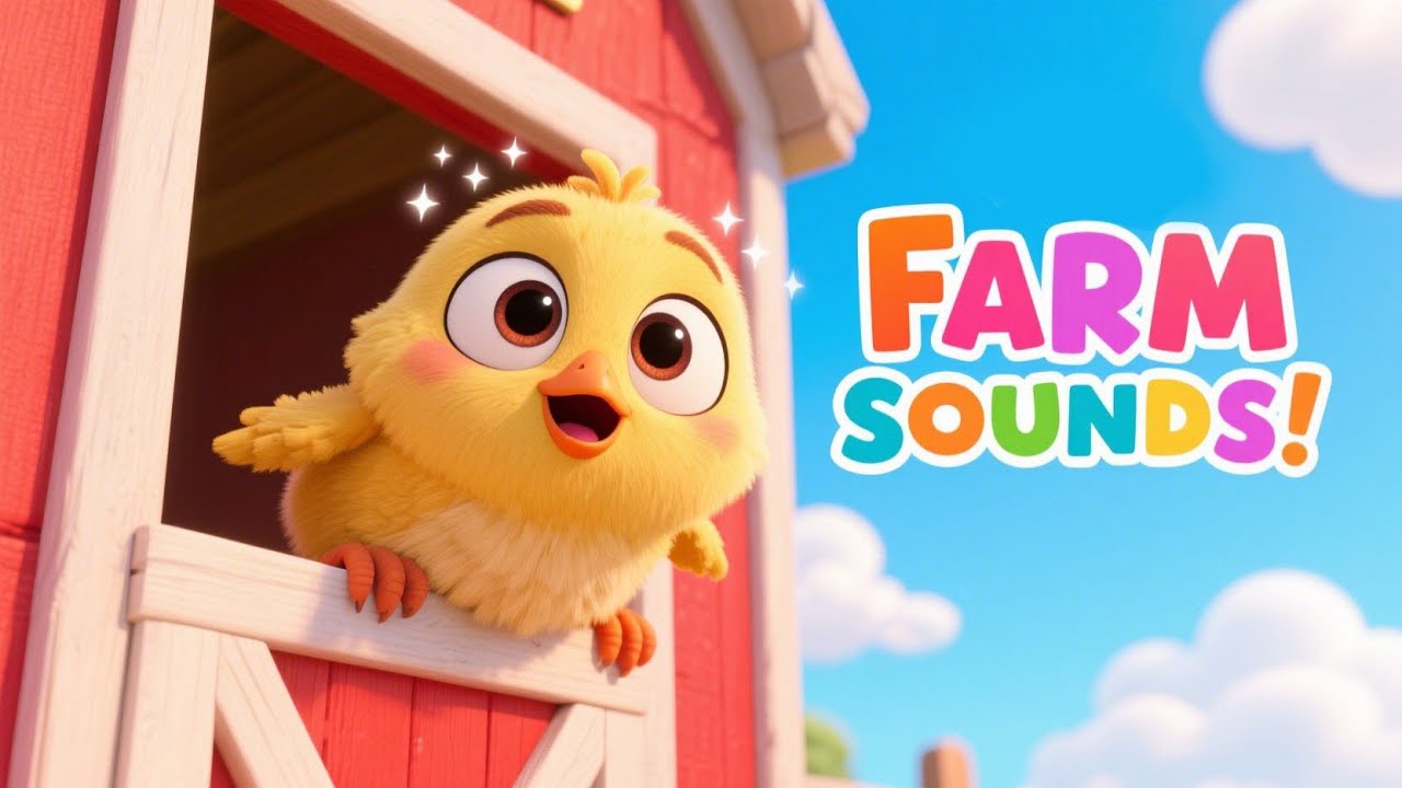 Farm Animal Sounds Song for Toddlers | Moo Baa Oink Quack | Kids ...