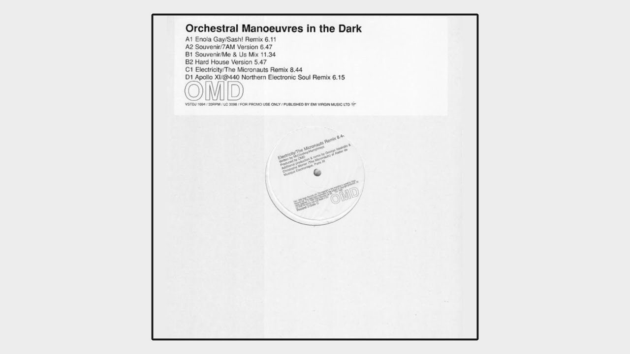 Orchestral Manoeuvres in the Dark - Electricity (The Micronauts Remix ...