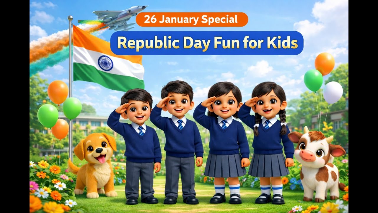 26 January Special | Republic Day Song for Kids | Patriotic Animation ...