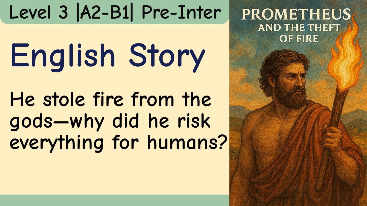 Greek Myths Part 3: Prometheus and the Theft of Fire | Learn English ...