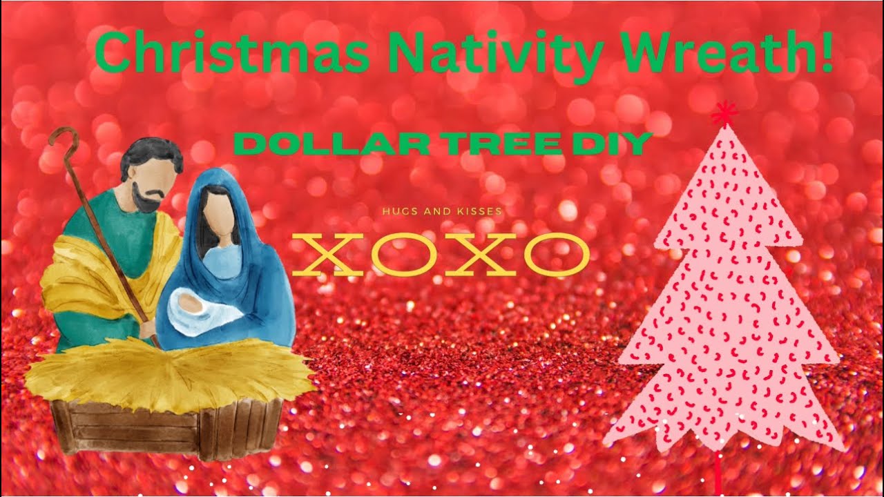Spectacular Nativity Wreath diy using dollar tree items tutorial ...