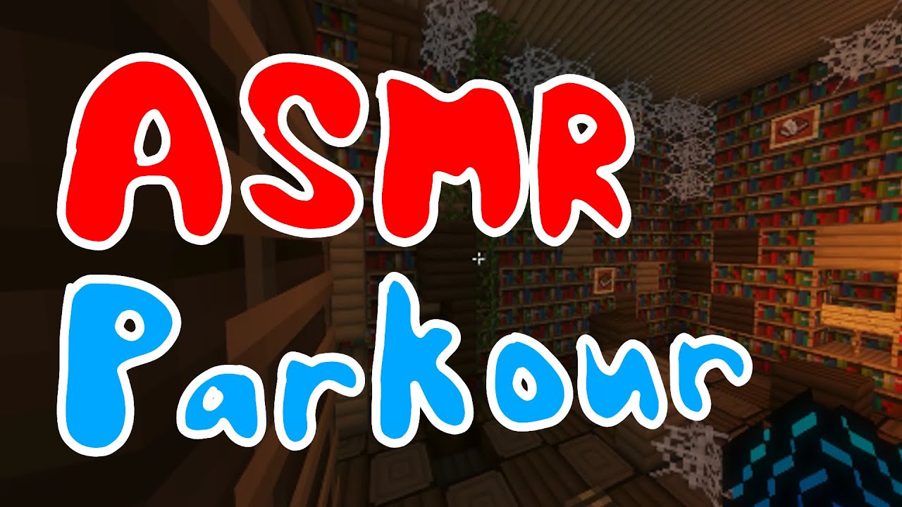 ASMR Minecraft Parkour with Affirmations and Mouth Sounds - YouTube