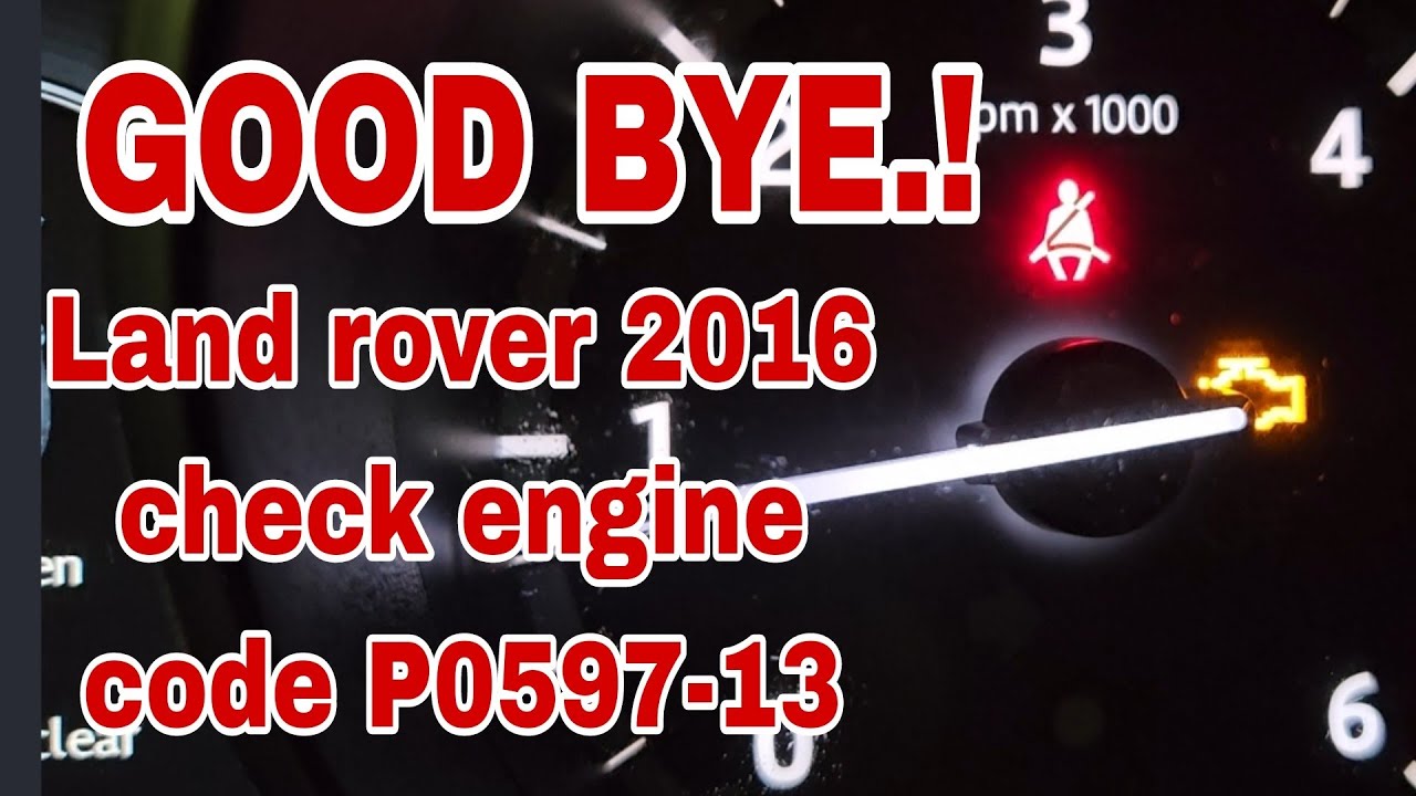GOOD BYE.! land rover 2016 check engine problem panuorin nyo kabayan ...