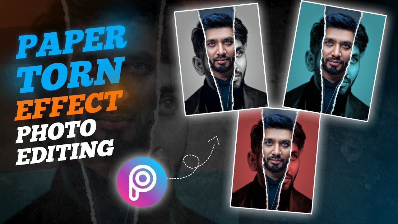 Viral Paper Torn Photo Editing In Picsart | Paper Torn Effect Photo Editing || - YouTube