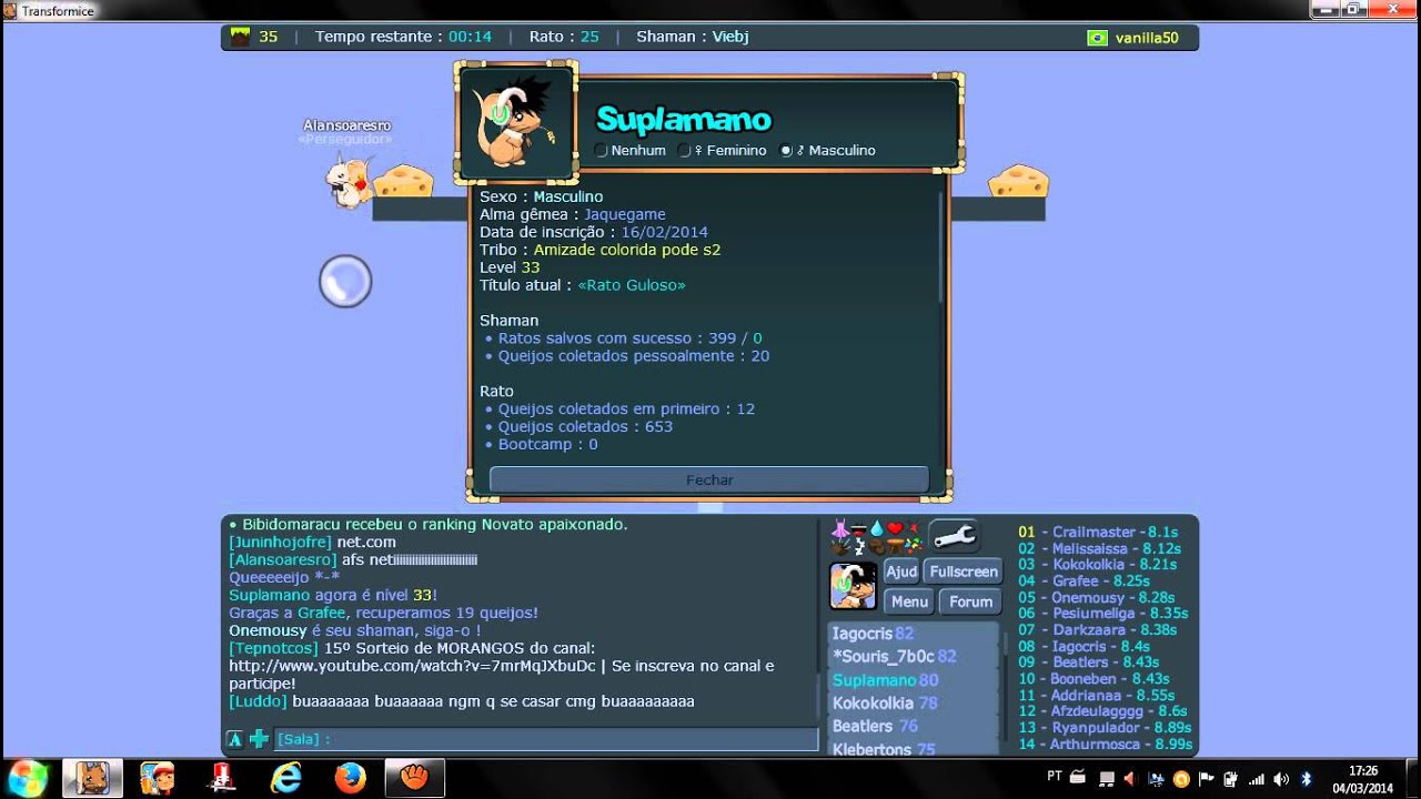 Transformice no canal e frist no lag EP 1 - YouTube