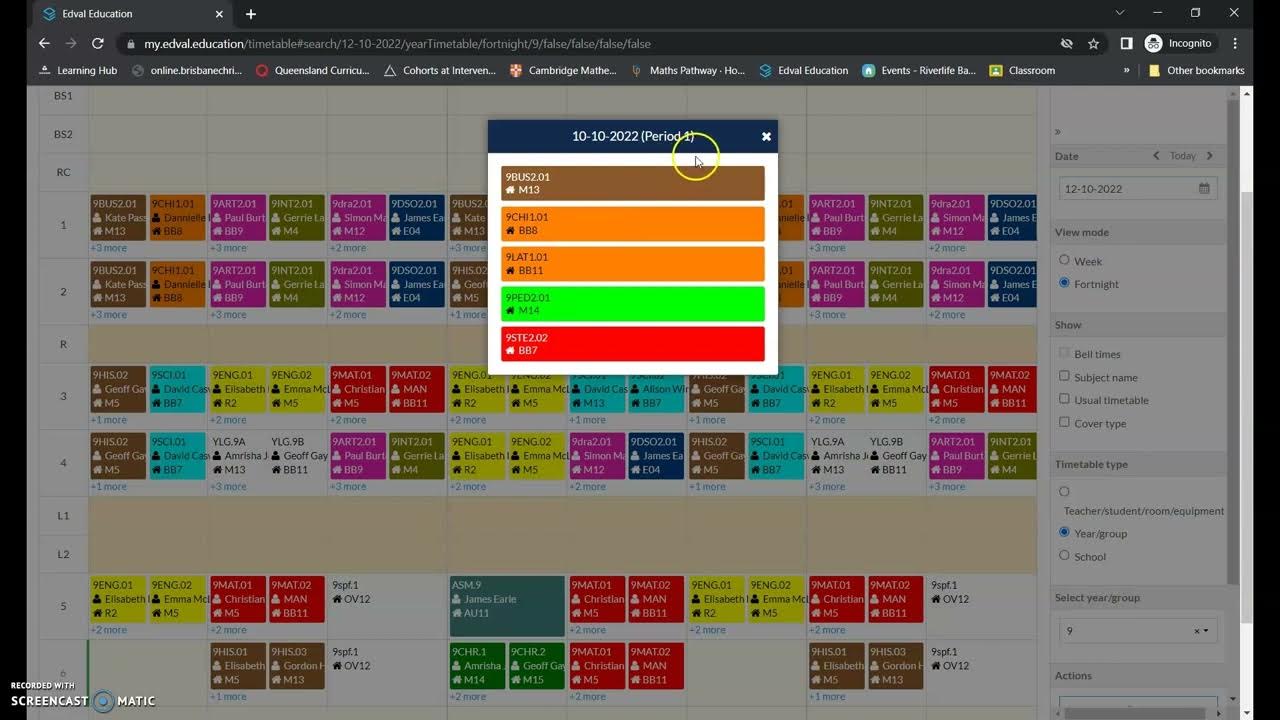 My Edval timetable viewer - YouTube