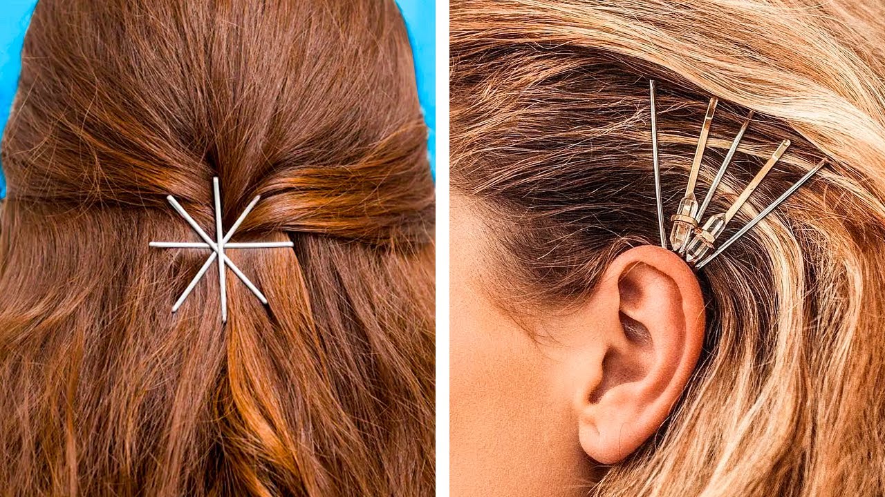 Easy Hairstyles for Yourself. Smart Hair Hacks - YouTube