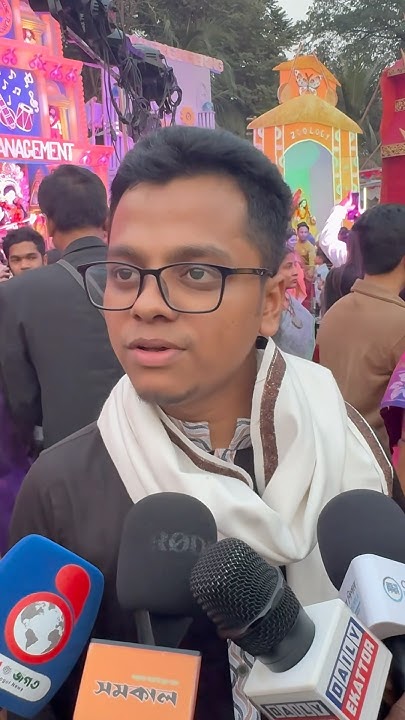 ঢাবি জগন্নাথ হলে পূজা মন্ডপে আমন্ত্রণে শিবির | SM Forhad #shorts - YouTube