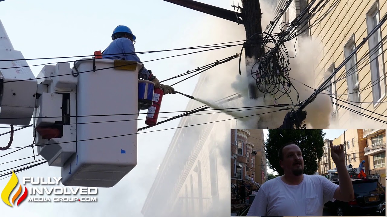 Brooklyn,NY: FDNY Con Edison Battle Eletrical Fire in Excessive Heat 07 ...