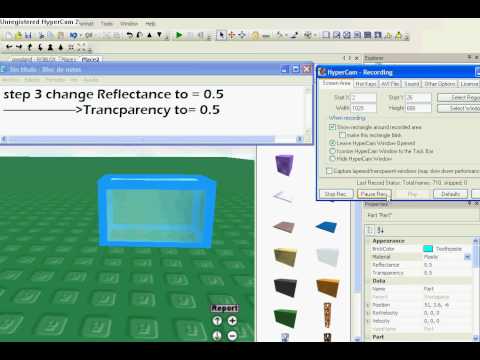 ROBLOX Tutorial August 2009 realistic water