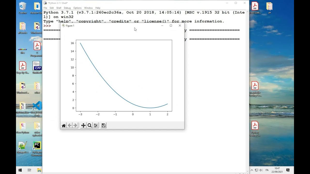 Python Simple curve in Numpy and Matplotlib - YouTube