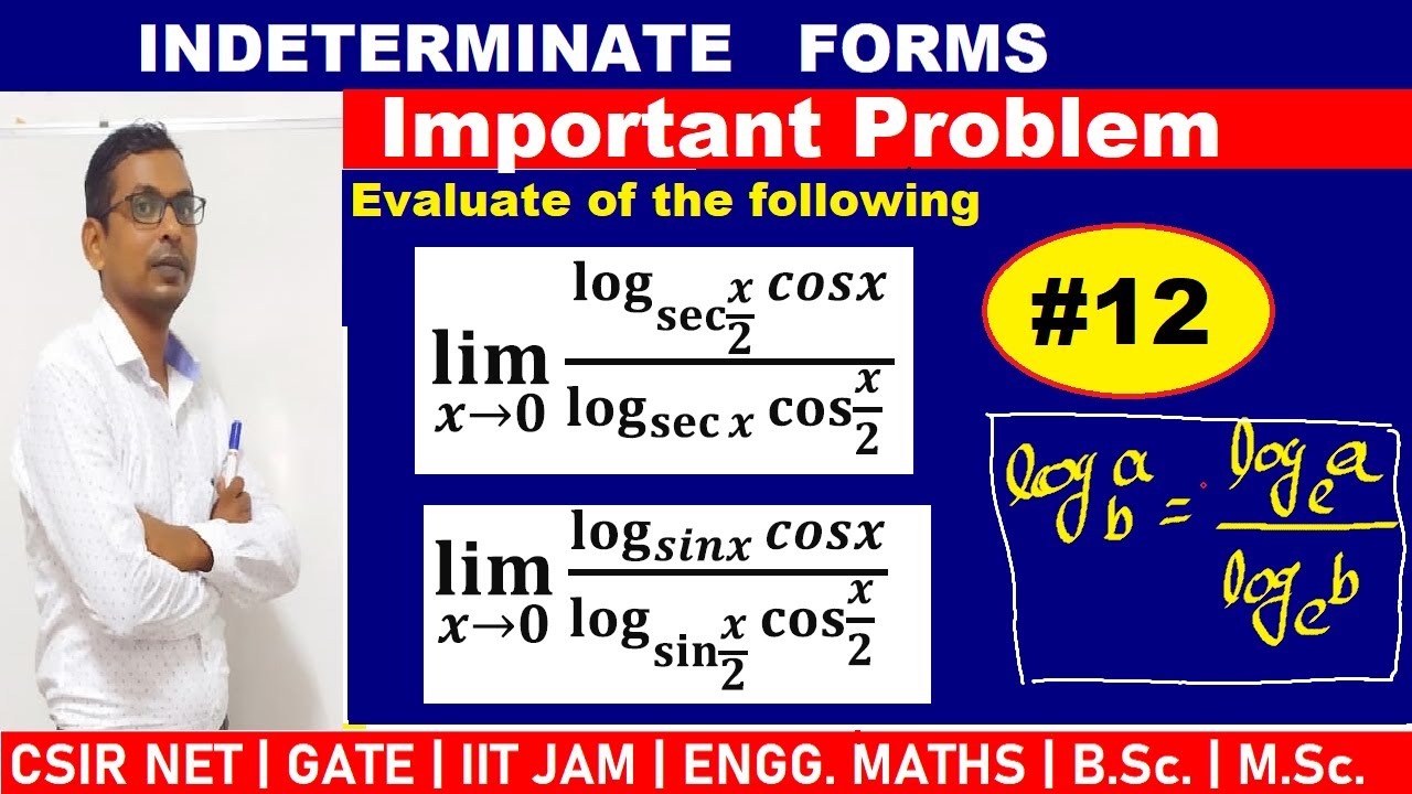 #12 Evaluate limx→0 log sec⁡x/2 ⁡cosx/logsec⁡x ⁡cos⁡x/2 | limx→0 ...