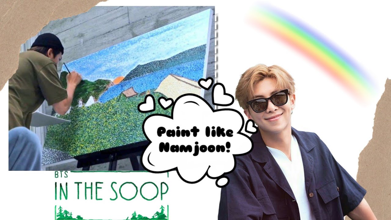 Paint like Namjoon BTS In the Soop | Oil Pastel Painting |남준이처럼 칠해 ...