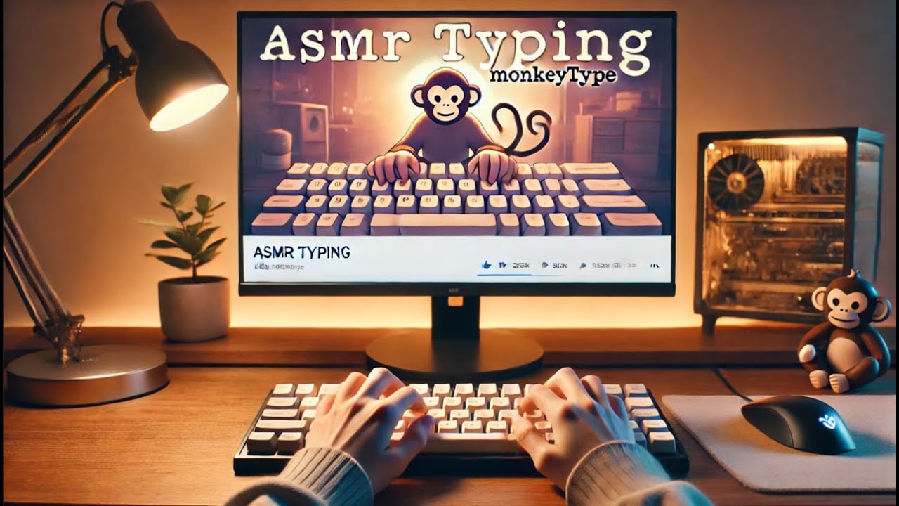 Soft & Smooth Typing ASMR | Monkeytype Experience for Sleep #asmrsounds #asmrvideo - YouTube