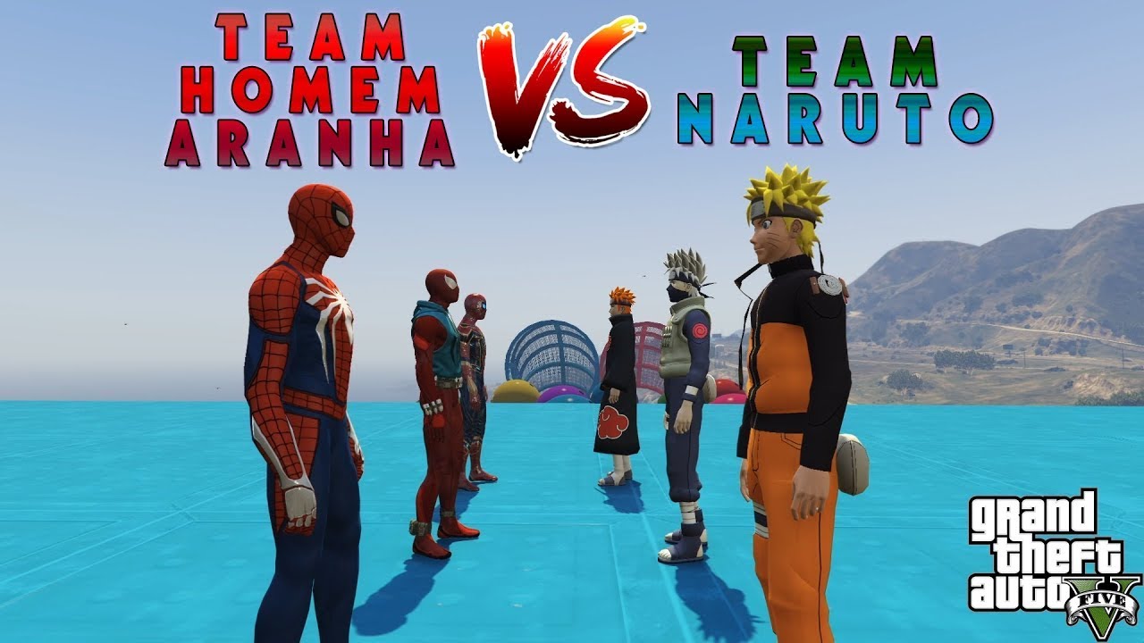 GTA 5 Water Ragdolls Spiderman vs Naruto Jumps/Fails (Euphoria Physics ...