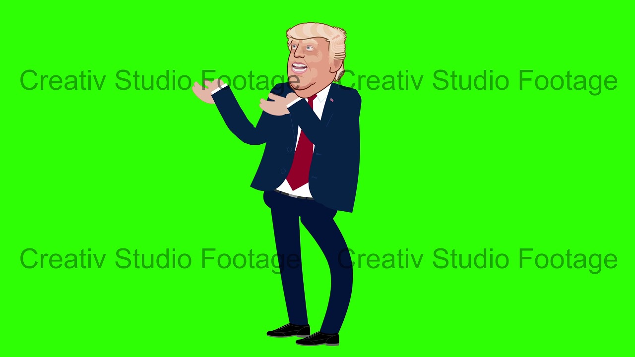 Donald Trump Animation on a Green Screen - YouTube