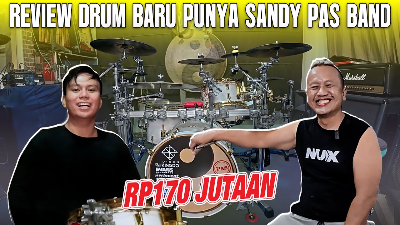 REVIEW DRUM BARU Rp170Jutaan PUNYA @sandypasband - YouTube