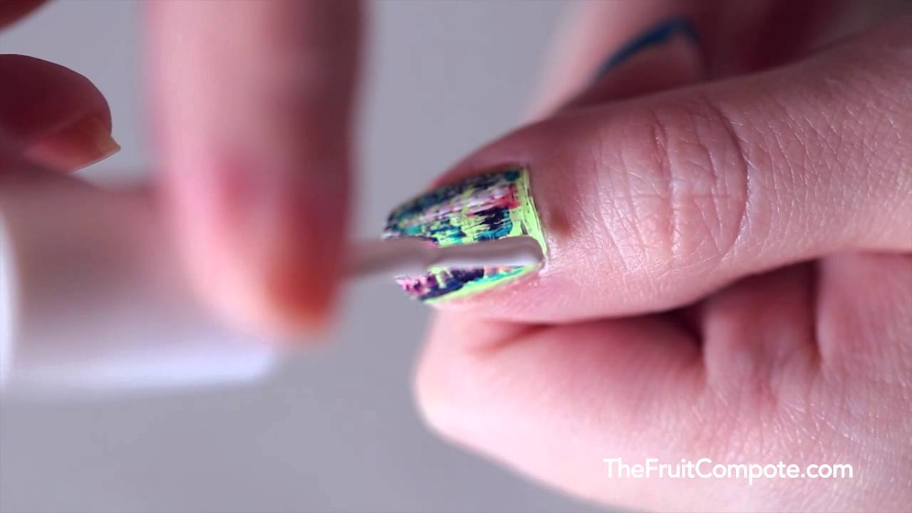 Distressed Nail Art - YouTube